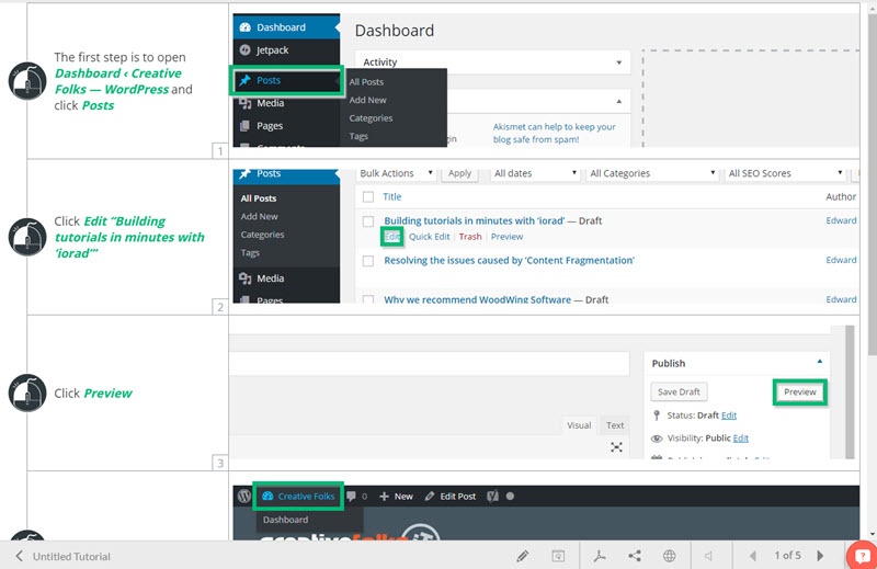 Building tutorials in minutes with 'iorad' - Creative Folks IT